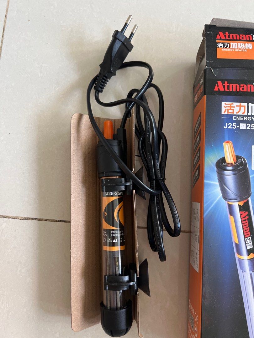 Atman Aquarium Energy Heater, Pet Supplies, Homes & Other Pet Accessories on Carousell