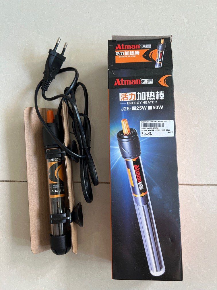 Atman Aquarium Energy Heater, Pet Supplies, Homes & Other Pet ...
