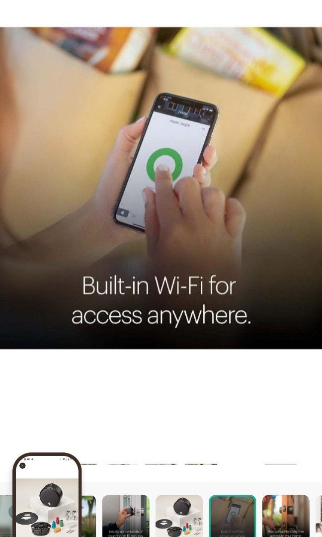 August Wi-FI Smart Lock (Newest Model 4th Gen - NO need Wifi bridge ...