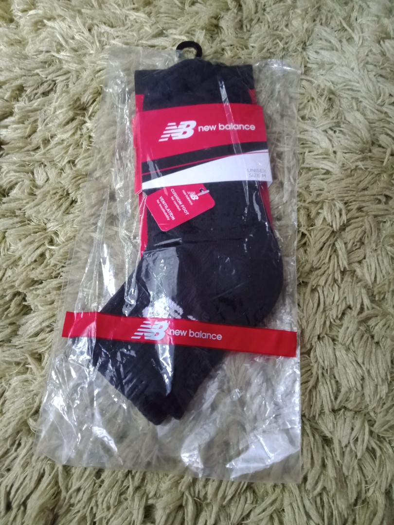 Authentic Black New Balance Socks, Men's Fashion, Footwear, Shoe ...