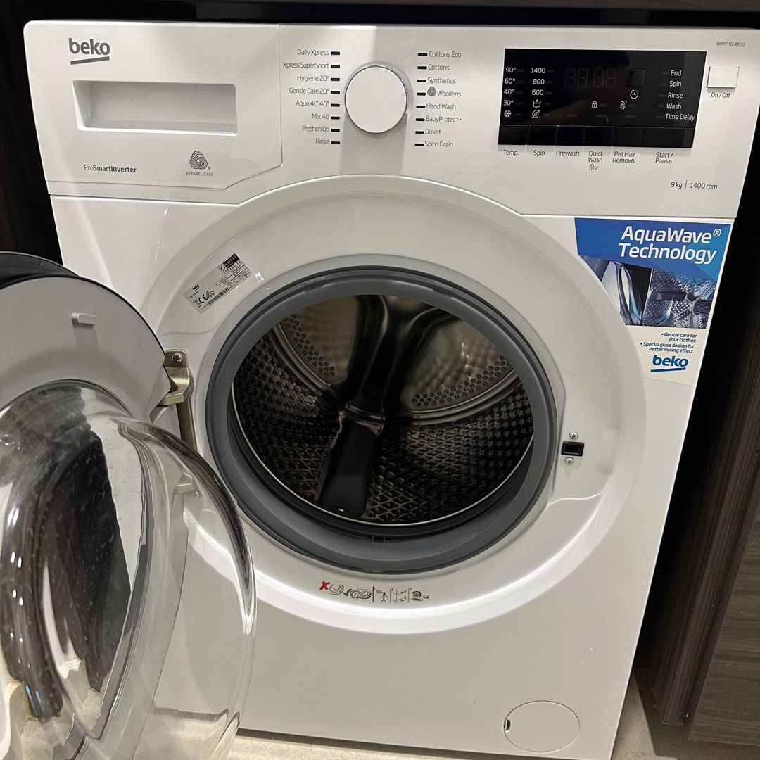 Beko Freestanding Washing Machine (9 kg, 1400 rpm) WMY 914831, TV ...