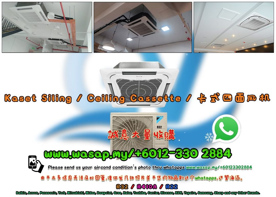 Beli Penghawa Dingin Terpakai / Trade-in Used Aircond / Wall Mounted / Cassette Expose / Air ...