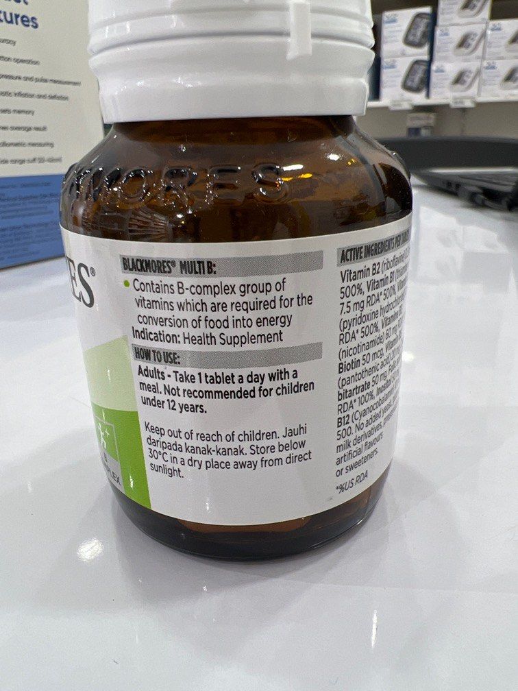 Blackmores Multi B, Health & Nutrition, Health Supplements, Vitamins ...