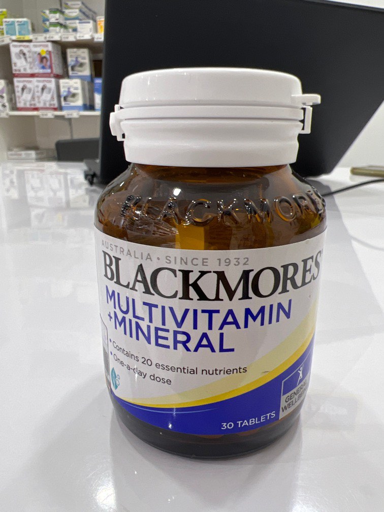 Blackmores Multivitamin+Mineral, Health & Nutrition, Health Supplements ...