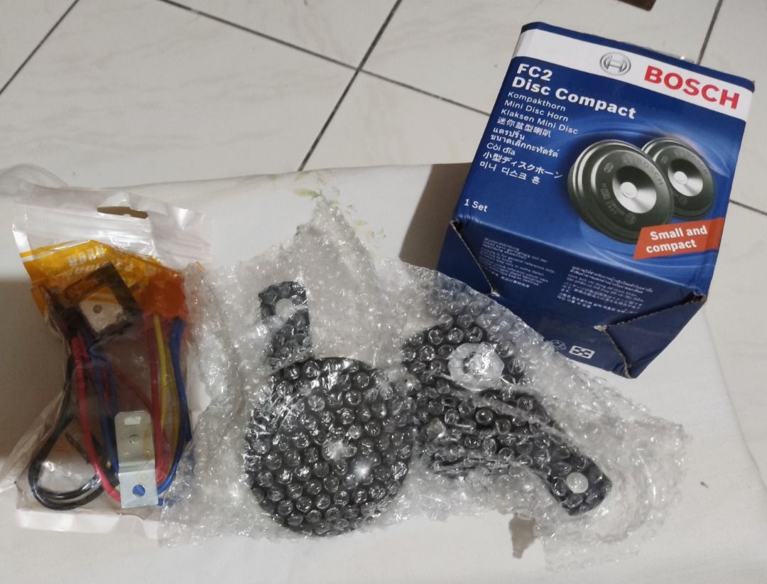 Bosch Compact Disc Horn FC2 with Horn Relay, Car Parts & Accessories ...