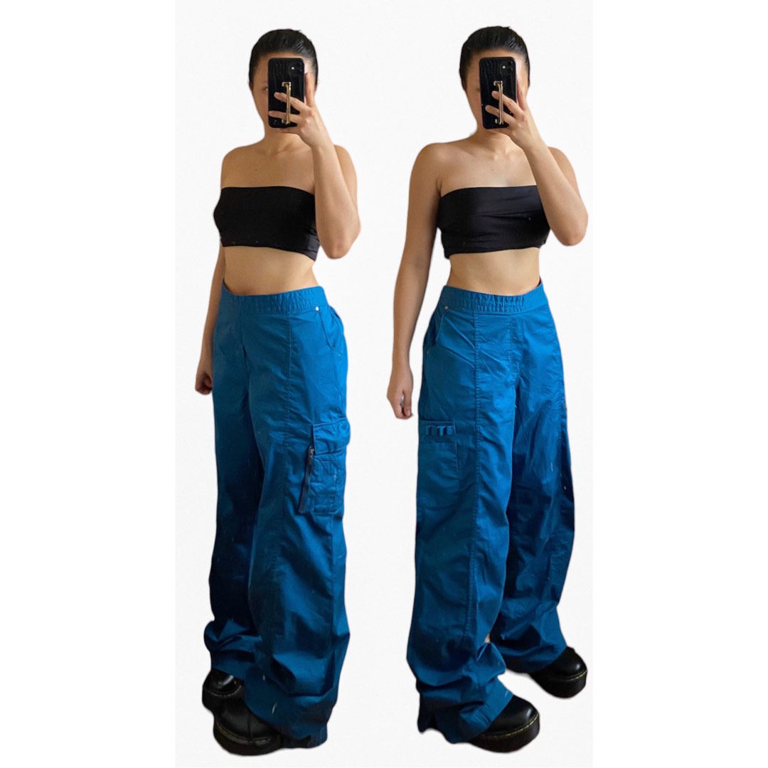 Bright blue cargo pants hw unisex, Women's Fashion, Bottoms, Jeans on ...