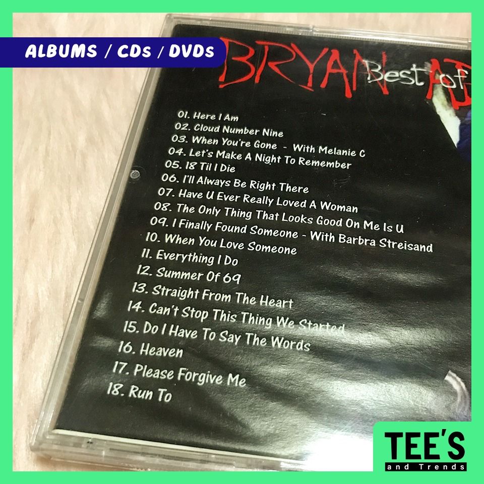 Bryan Adams - Best Of Bryan Adams, Hobbies & Toys, Music & Media, CDs ...