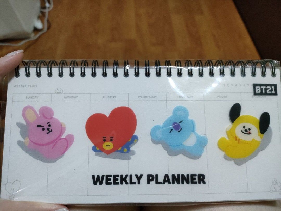 BT21 Weekly Planner, Hobbies & Toys, Stationery & Craft, Other ...