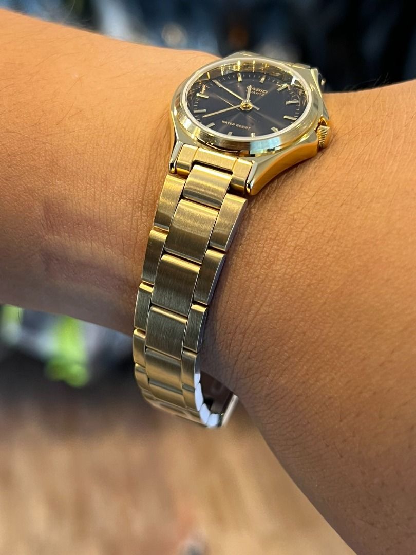 Casio Analog Gold Stainless Stee Ladies Watch Ltp 1130n 1a Legit Casio Analog Ladies Gold