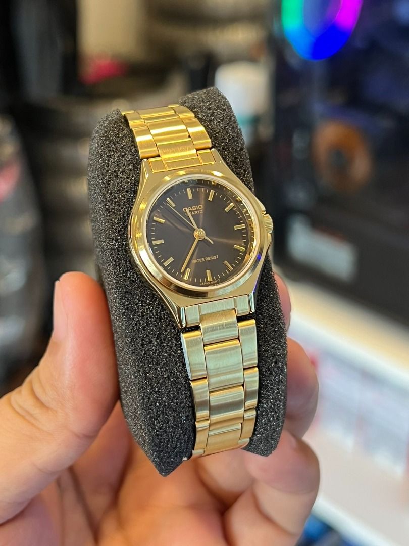 Casio Analog Gold Stainless Stee Ladies Watch Ltp 1130n 1a Legit Casio Analog Ladies Gold