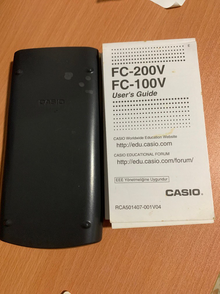 Casio Financial Calculator FC-200V, Computers & Tech, Office & Business ...