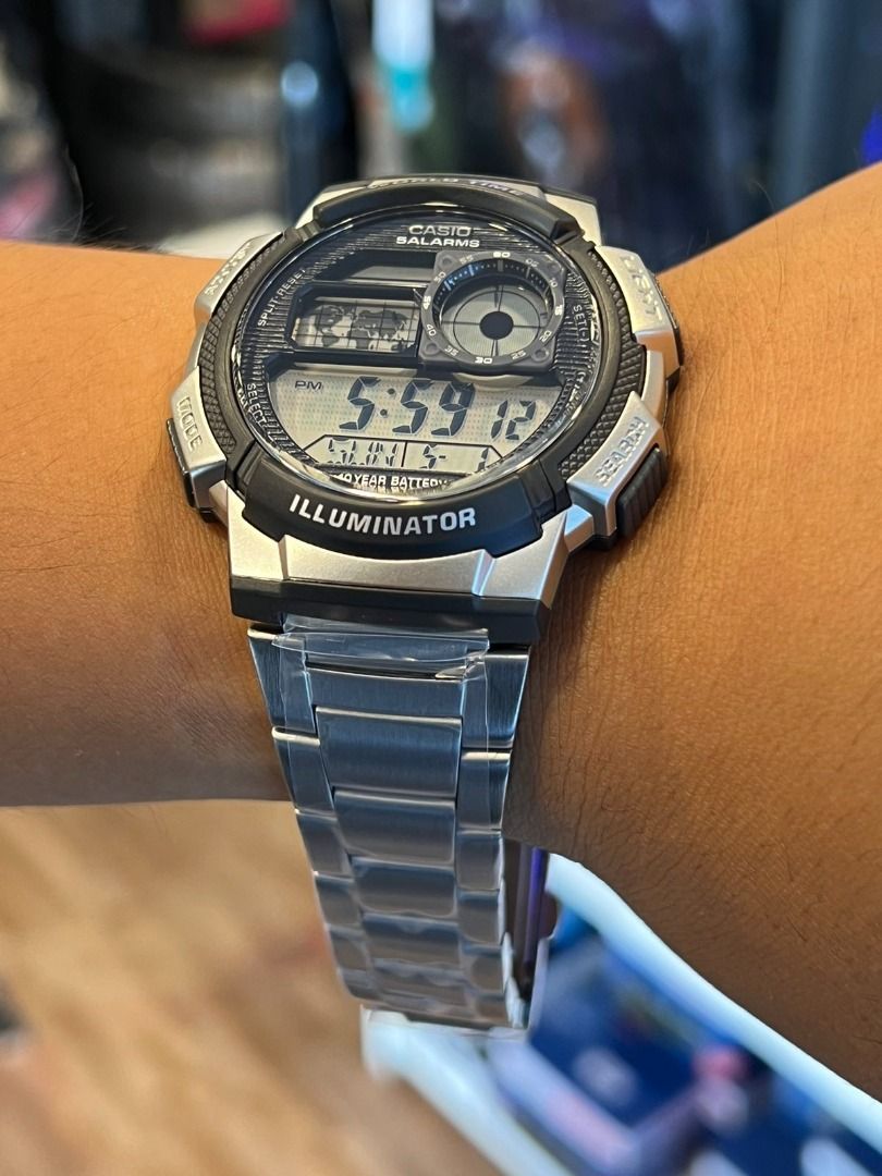 CASIO World Time Digital Round Watch AE-1000WD-1AV / Legit Casio ...