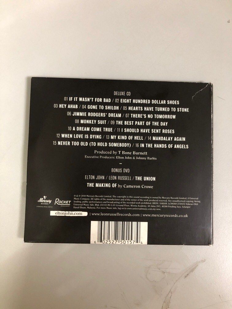 CD Elton John / Leon Russell / The Union, Hobbies & Toys, Music & Media ...