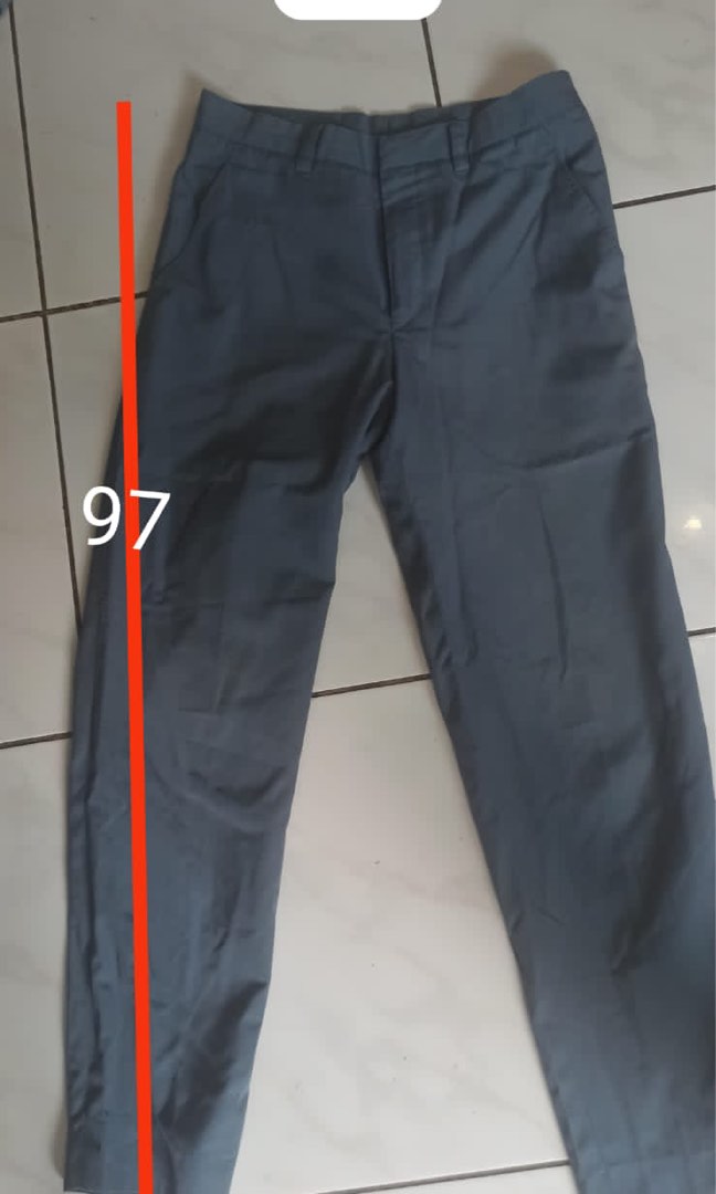 celana SMA seragam laki - bahan kain seragam SMA, Fesyen Pria, Pakaian , Bawahan di Carousell