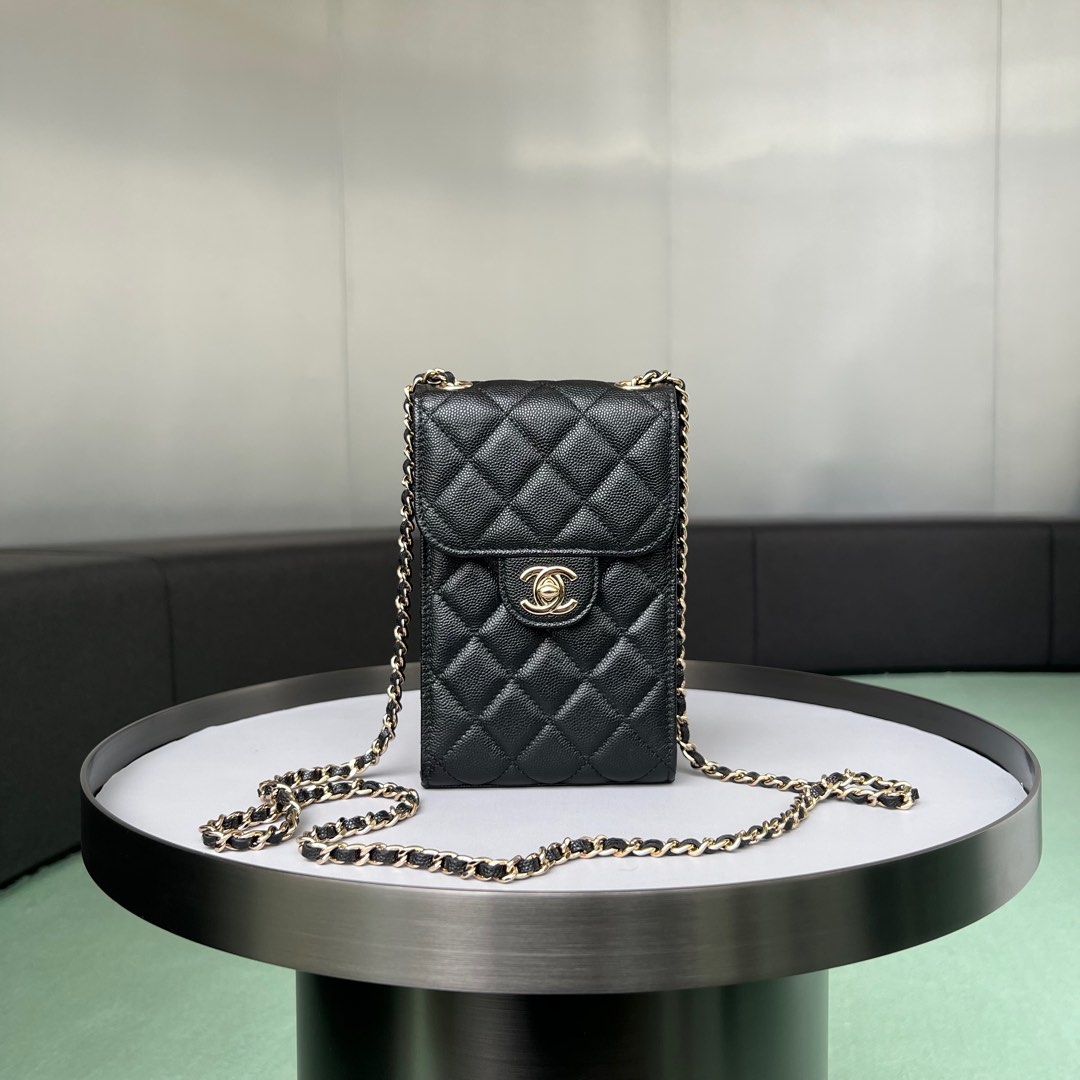 Chanel Vertical Flap Tech Case, Luxury, Bags & Wallets on Carousell