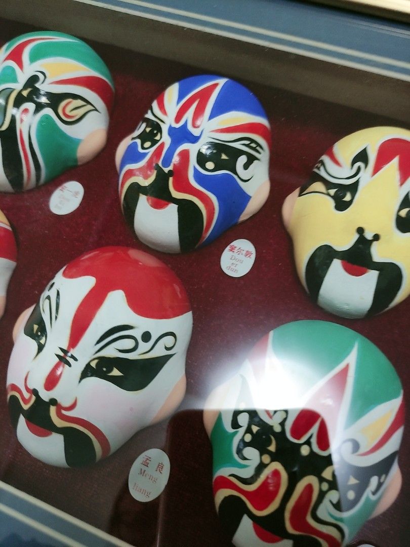 Chinese Opera Face Mask Decorations, Everything Else on Carousell