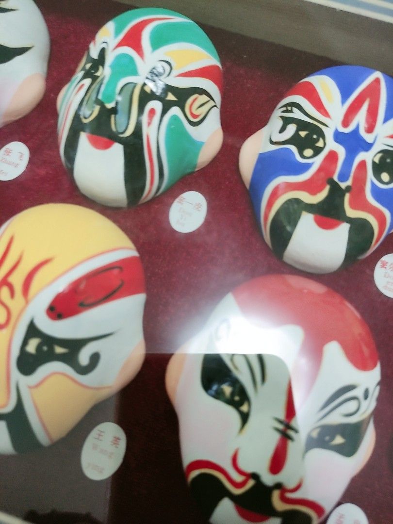 Chinese Opera Face Mask Decorations, Everything Else on Carousell