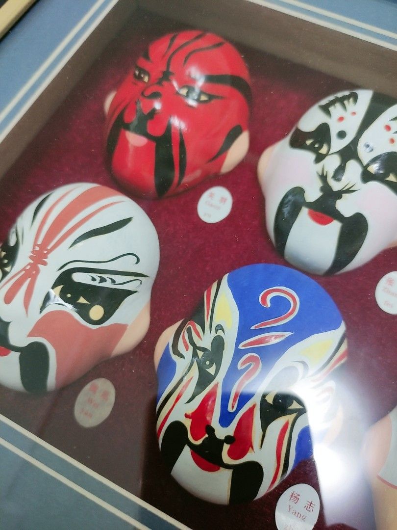 Chinese Opera Face Mask Decorations, Everything Else on Carousell