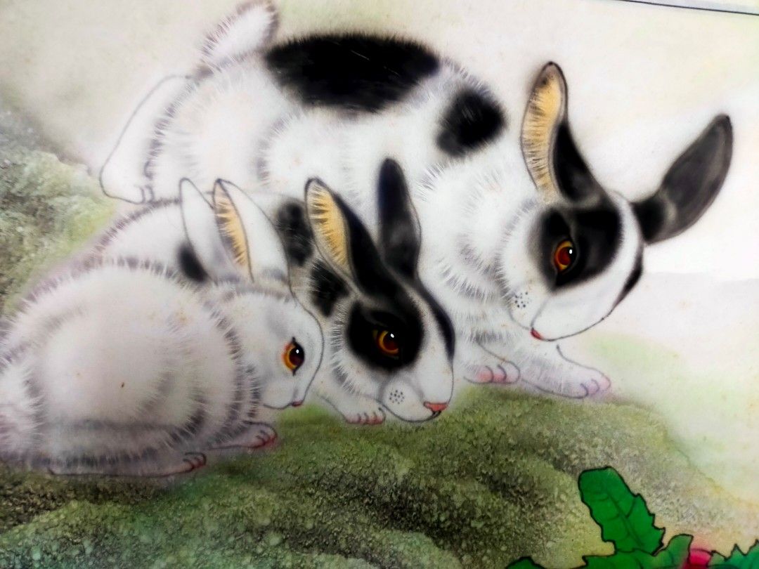 Chinese painting rabbit, Hobbies & Toys, Stationery & Craft, Art ...
