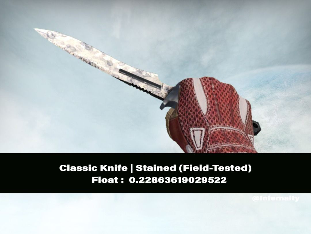 Classic Knife Stained FT CSGO SKINS KNIVES, Video Gaming, Gaming ...