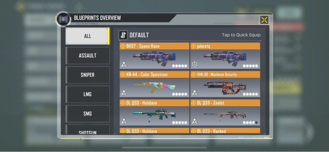 CODM Account (2 Mythics, 17 Legendaries, rare skins and blueprints ...