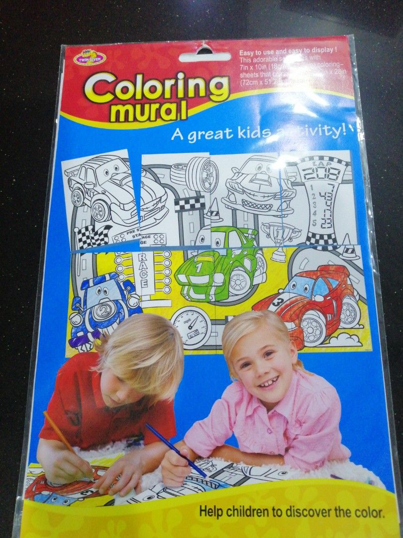 Colouring Mural School Holidays Activities, Hobbies & Toys, Stationery ...