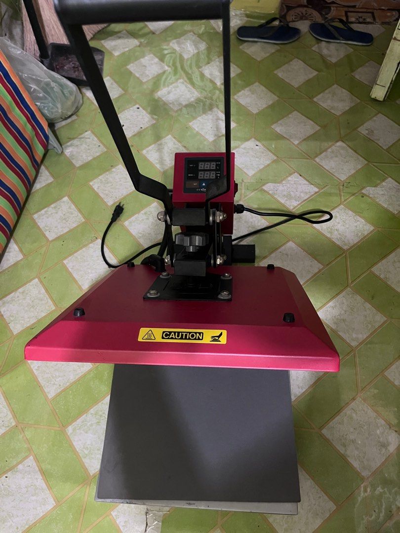 Cuyi Heat Press Machine 38 by 38 cm for A4 with Heat Pad, Commercial & Industrial, Industrial ...