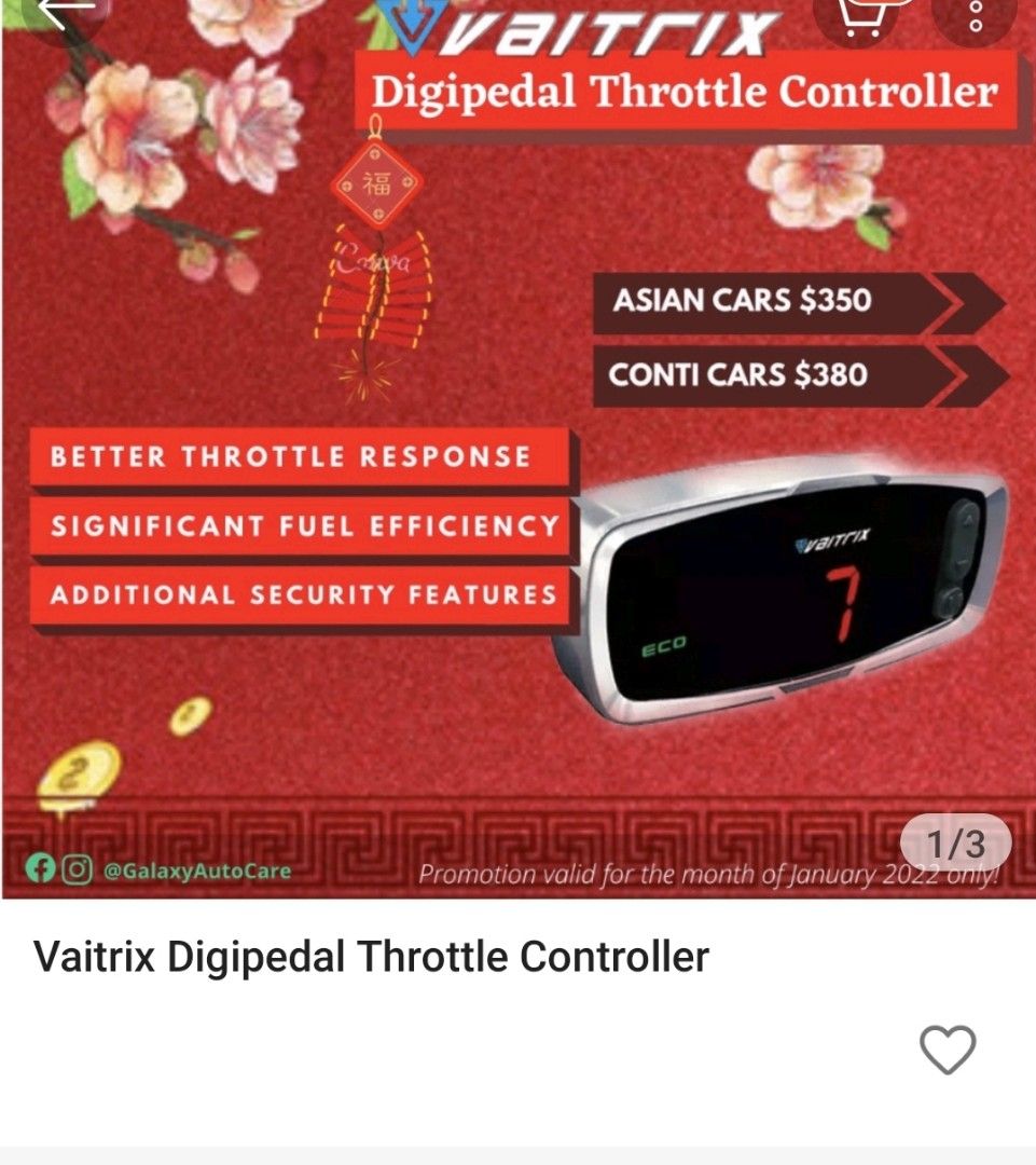 Honda Civic FC Vaitrix Digipedal Throttle Controller, Car Accessories, Accessories on Carousell