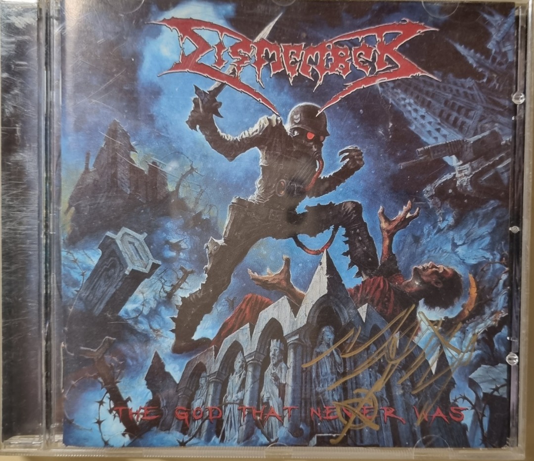 Dismember CD: The God that Never Was (Autographed!), Hobbies & Toys ...