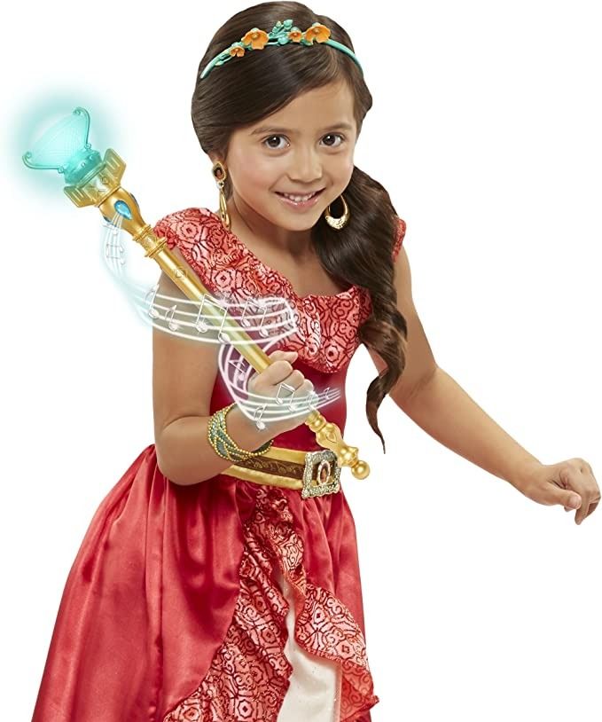 DISNEY Elena of Avalor Magical Scepter of Light Motion Activated Lights ...