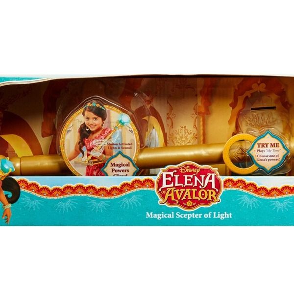 DISNEY Elena of Avalor Magical Scepter of Light Motion Activated Lights ...