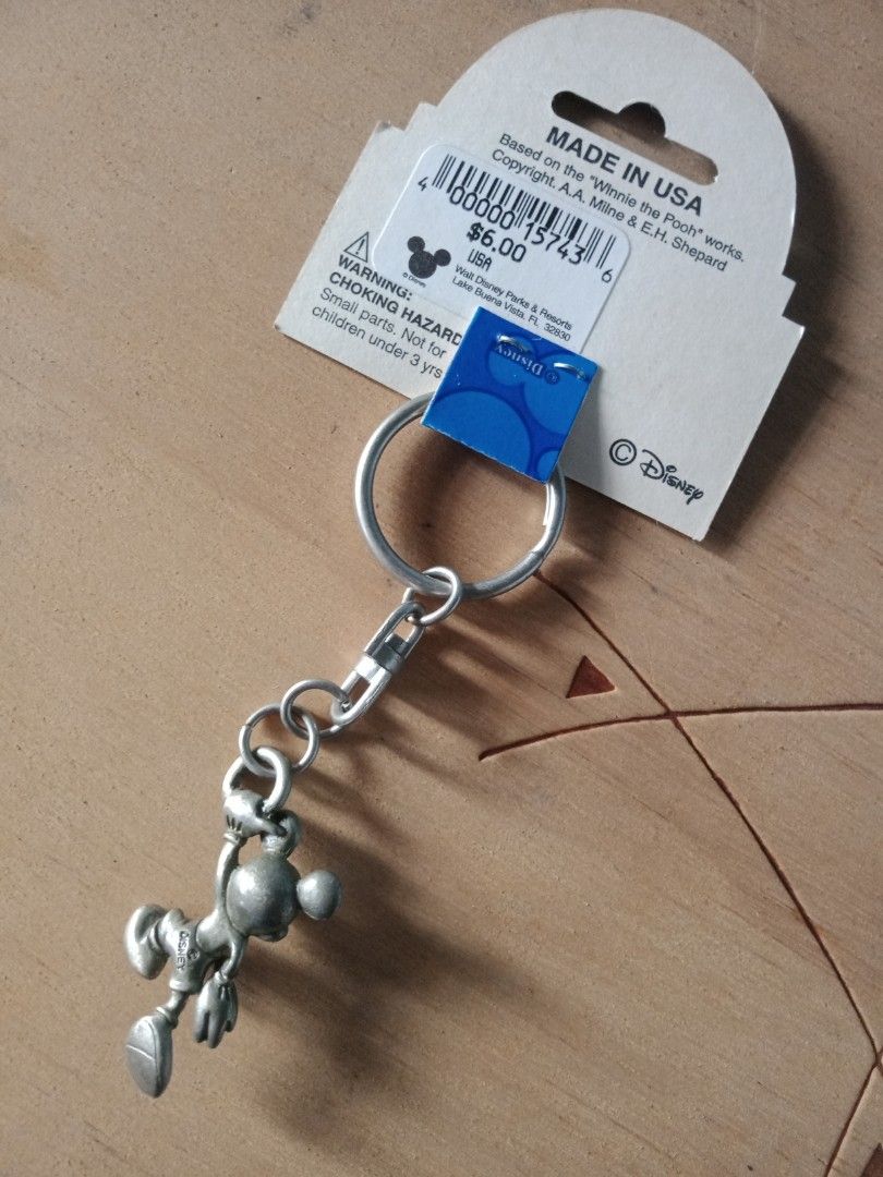 Disney Mickey Mouse Pewter Keychain USA, Hobbies & Toys, Memorabilia ...