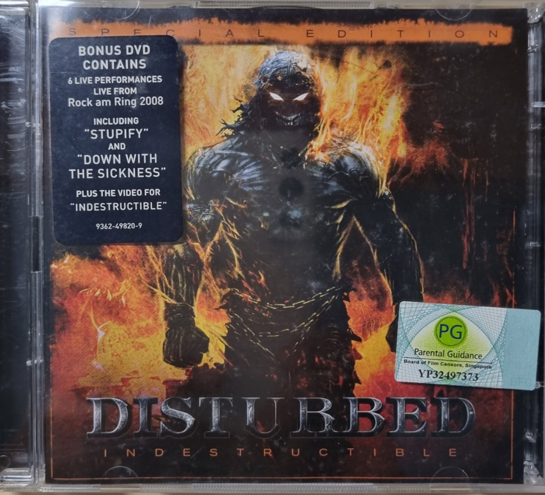 Disturbed CD: Indestructible (with Live DVD), Hobbies & Toys, Music ...