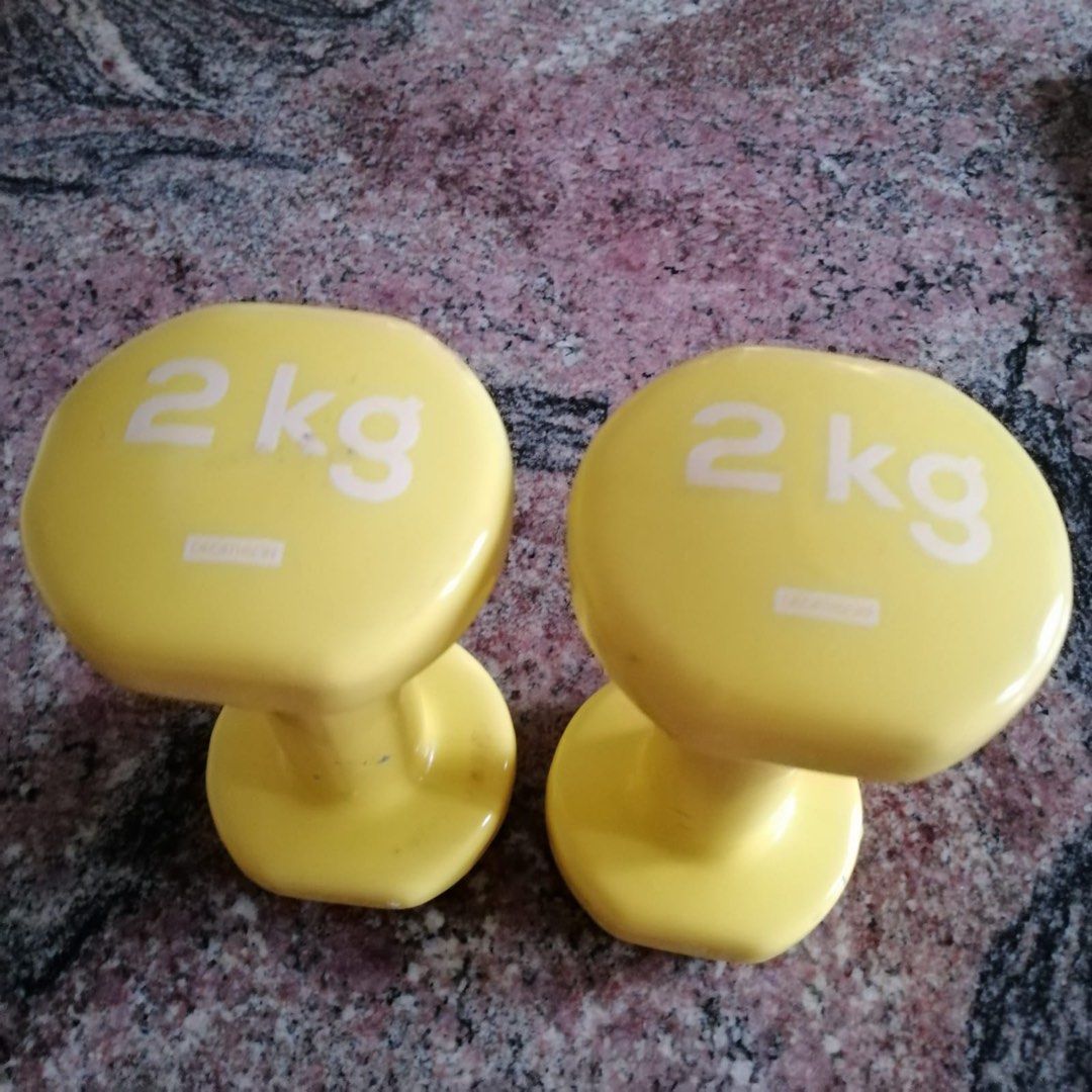 Dumbbells 2 kg, Sports Equipment, Exercise & Fitness, Weights ...