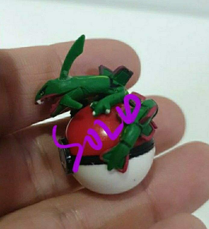 (Each) Pokemon mini Roly-poly Pokeball Yujin Figure - Rayquaza, Spheal ...