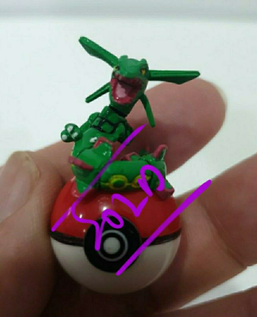 (Each) Pokemon mini Roly-poly Pokeball Yujin Figure - Rayquaza, Spheal ...