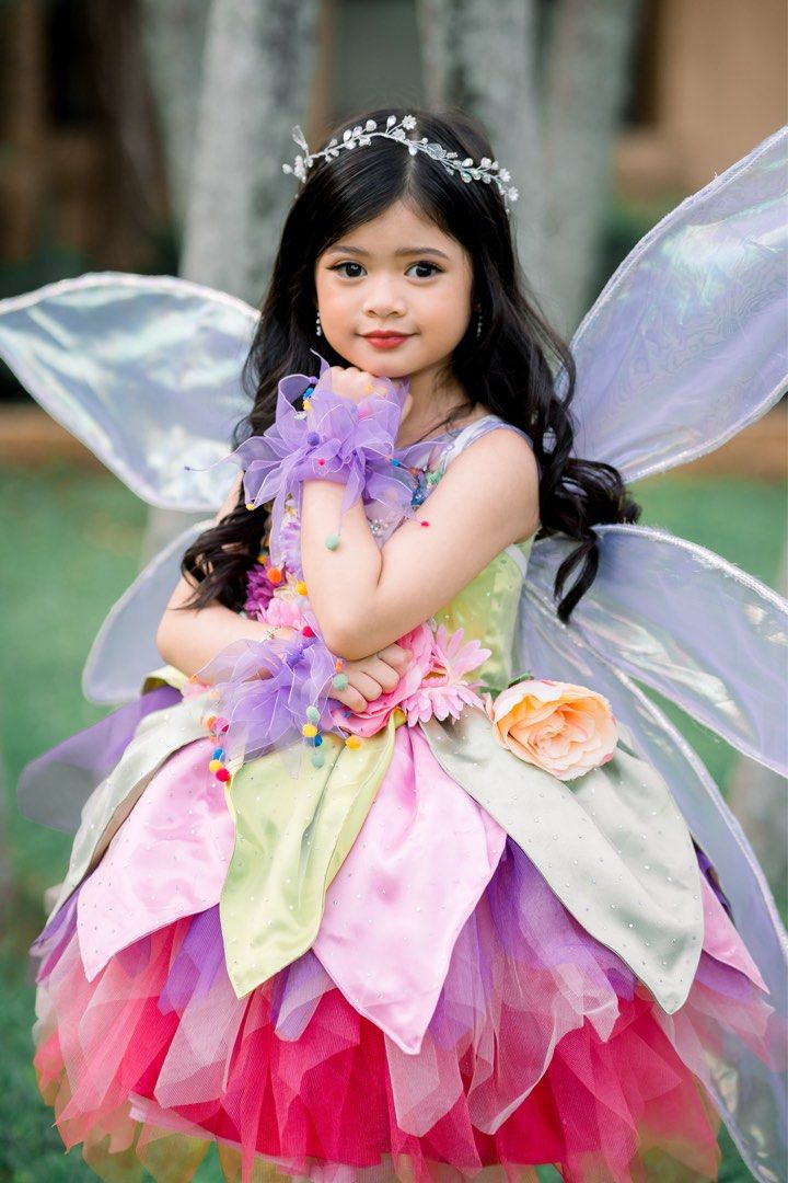 FAIRY TUTU DRESS, MODERN TINKER-BELL COSTUME, COSPLAY with FAIRY WINGS ...
