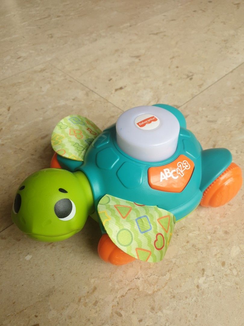 Fisher-Price Linkimals Sit-to-Crawl Sea Turtle, Light-up Musical ...