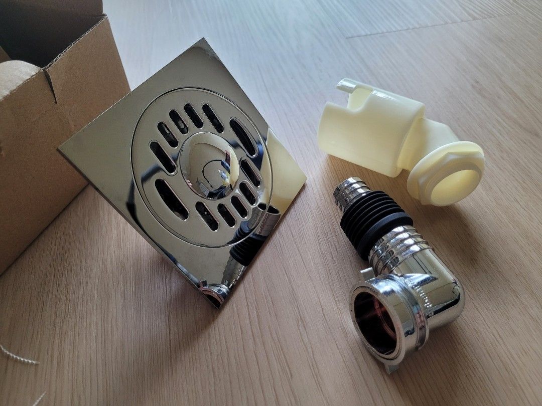 Floor trap 10cm toilet washing machine (stainless steel) anti-pest ...