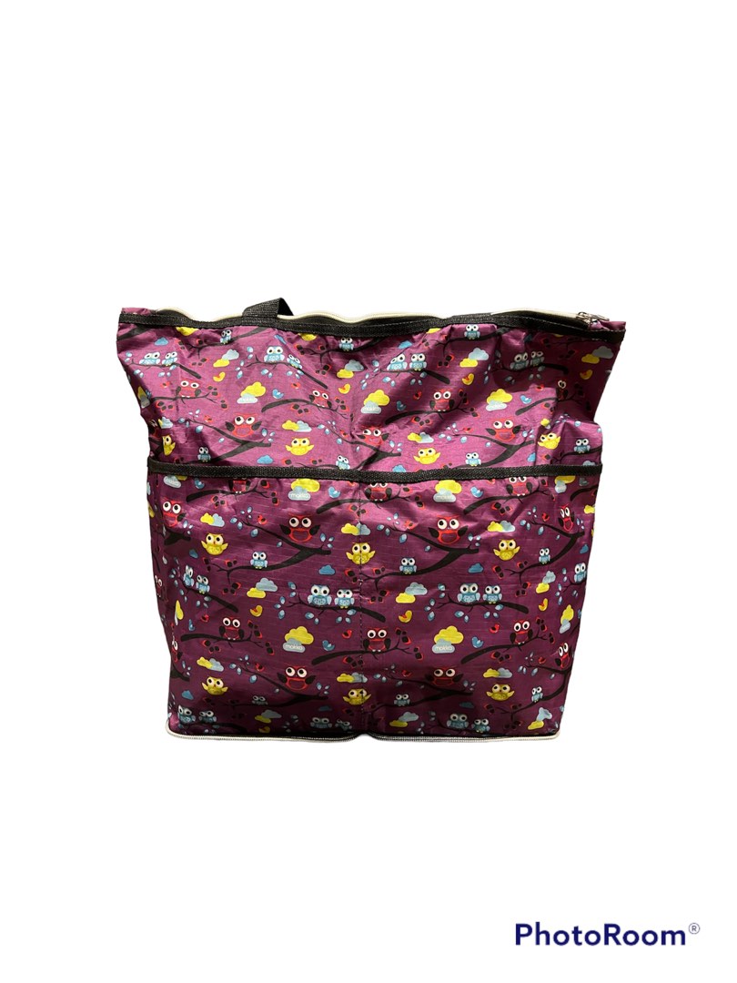 Foldable/packable tote bag owl, Women's Fashion, Bags & Wallets, Tote ...