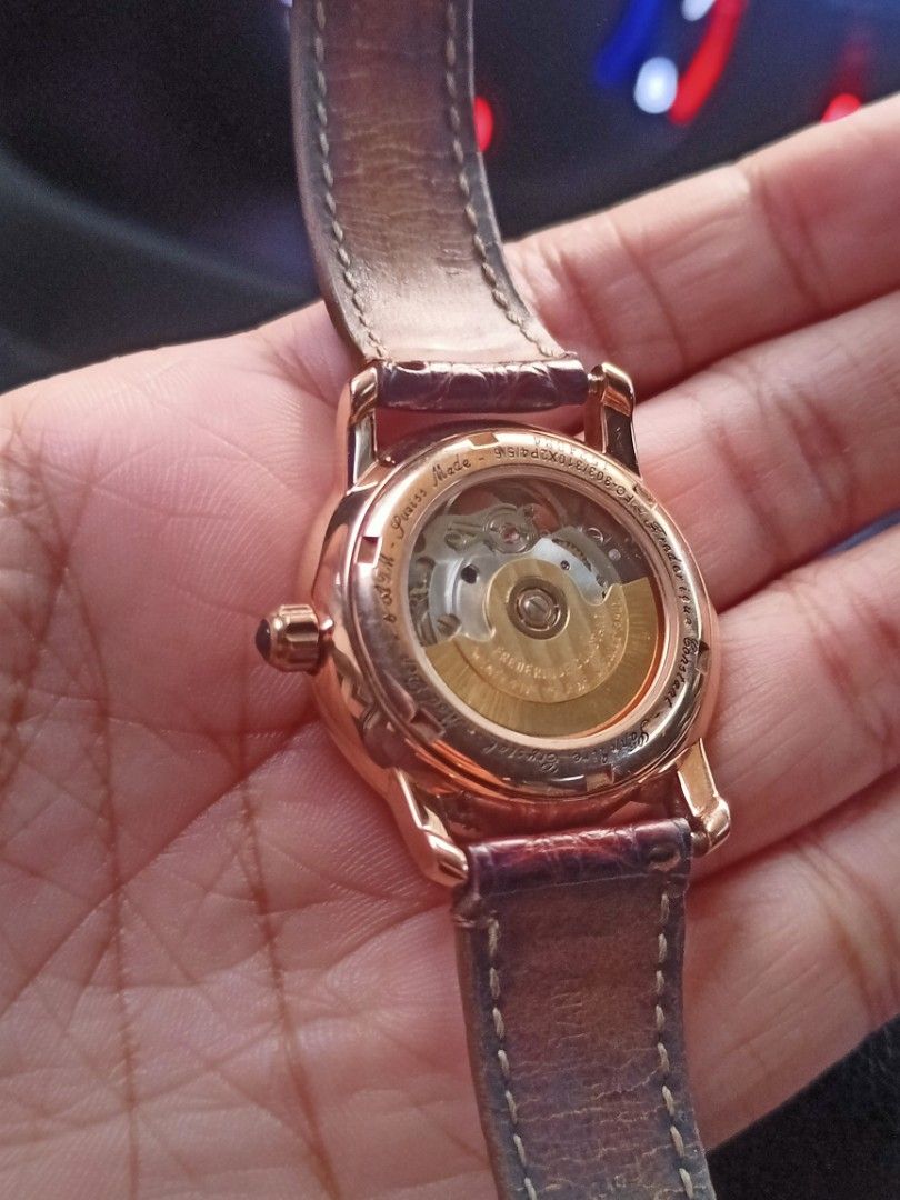 Frederique constant double open heart, Luxury, Watches on Carousell