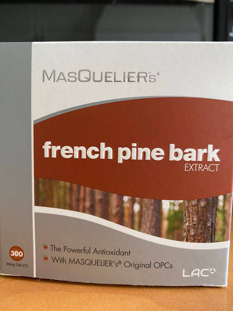 French Pine Bark EXTRACT 300 tablets, Health & Nutrition, Health ...