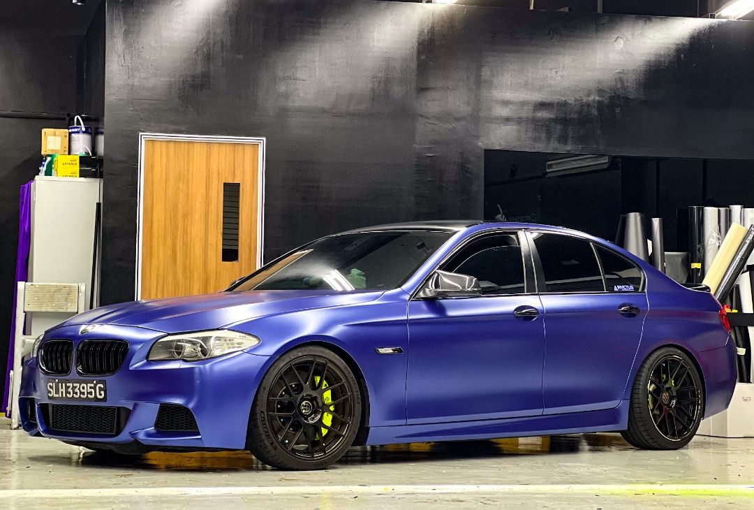 Full Body Wrap - F10 Matte Metallic Trenton Blue, Car Accessories, Car ...