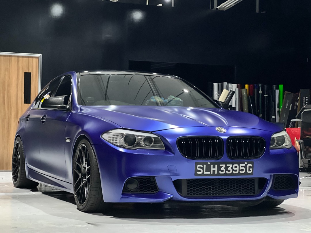 Full Body Wrap - F10 Matte Metallic Trenton Blue, Car Accessories, Car ...