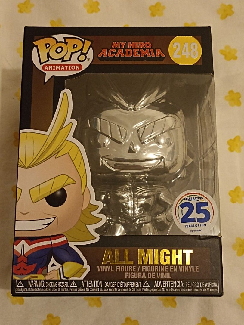 Funko Pop MHA All Might Silver Chrome, Hobbies & Toys, Toys & Games on ...