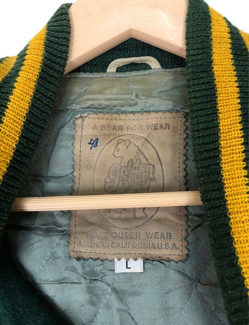 Golden Bear Varsity Jacket, Men's Fashion, Coats, Jackets and Outerwear ...