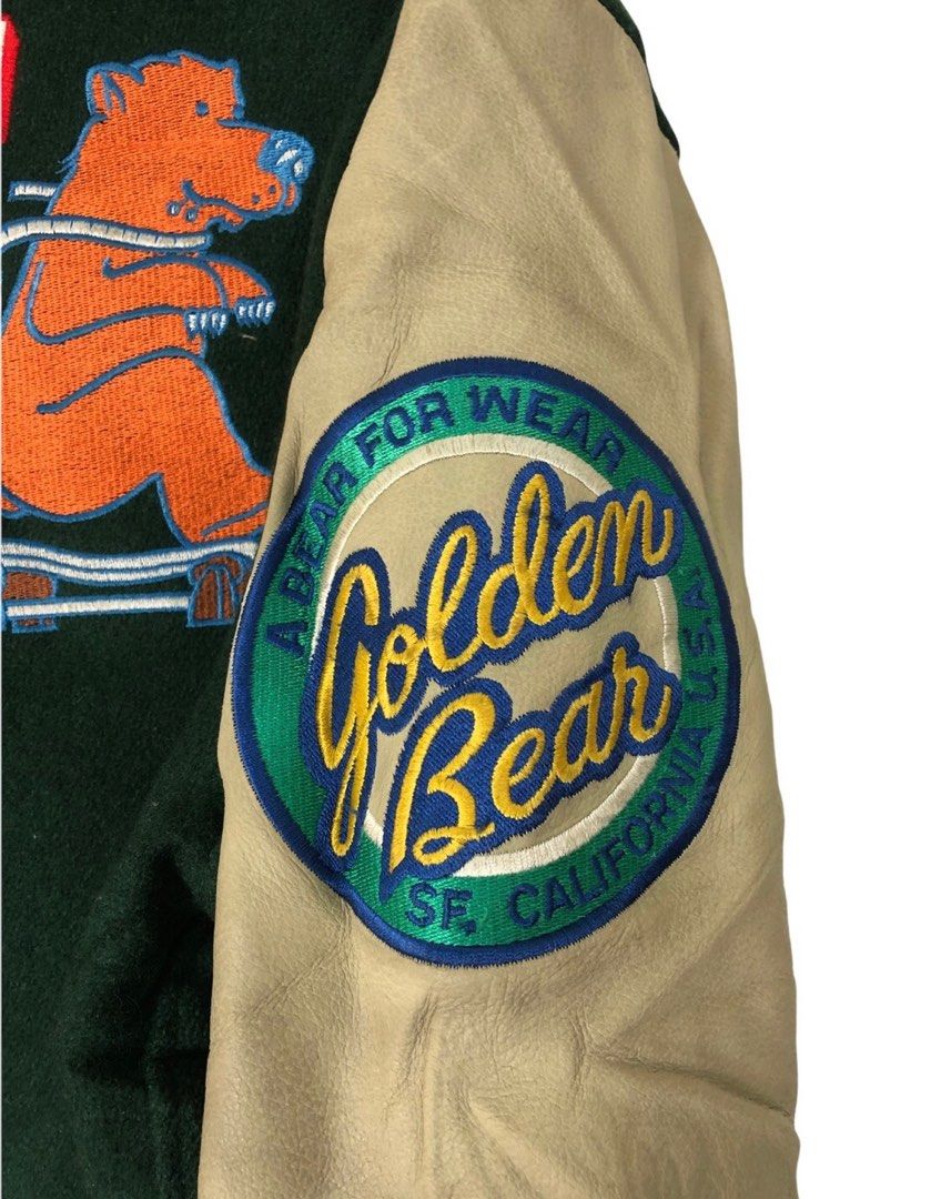 Golden Bear Varsity Jacket, Men's Fashion, Coats, Jackets and Outerwear on Carousell