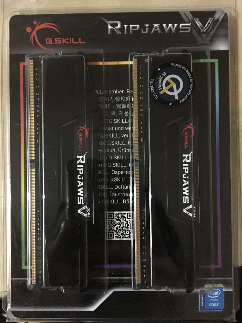 G.Skill Ripjaws V DDR4 3600 C18 2x 16GB 32GB Desktop RAM, 電腦＆科技, 桌上電腦 - Carousell