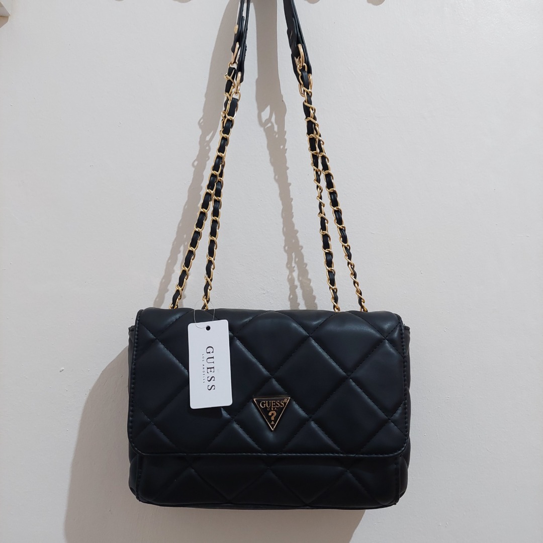 GUESS Cessily Black Bag, Women's Fashion, Bags & Wallets, Shoulder Bags ...