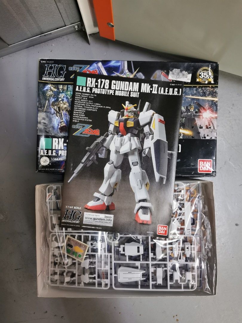 HGUC 1/144 RX-178 GUNDAM Mk-II (AEUG), Hobbies & Toys, Toys & Games on Carousell
